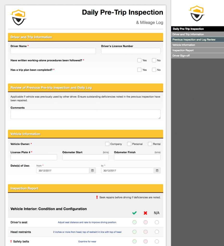 Daily-Pretrip-Inspection-short | BIS Safety SoftwareBIS Safety Software